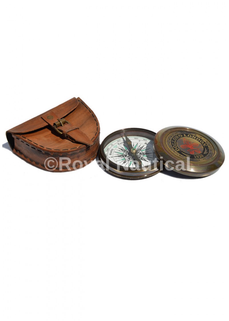 Vintage Reproduction Brass Compass